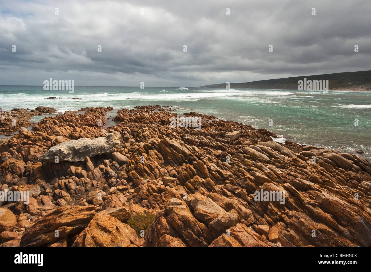 Shoreline rock strata at this SW town, popular for it's beaches ...