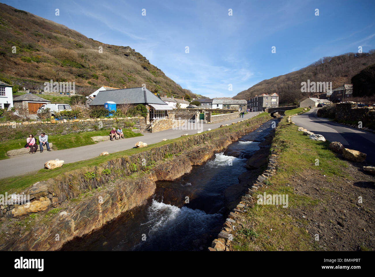 Boscastle Cornwall UK National Trust Stock Photo - Alamy
