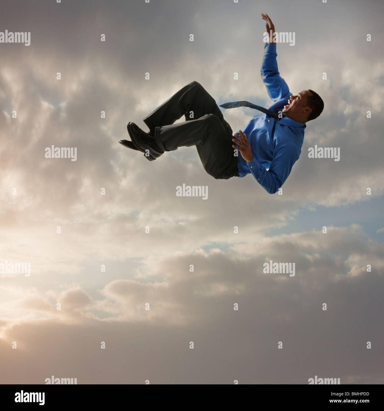 Man falling sky hi-res stock photography and images - Alamy