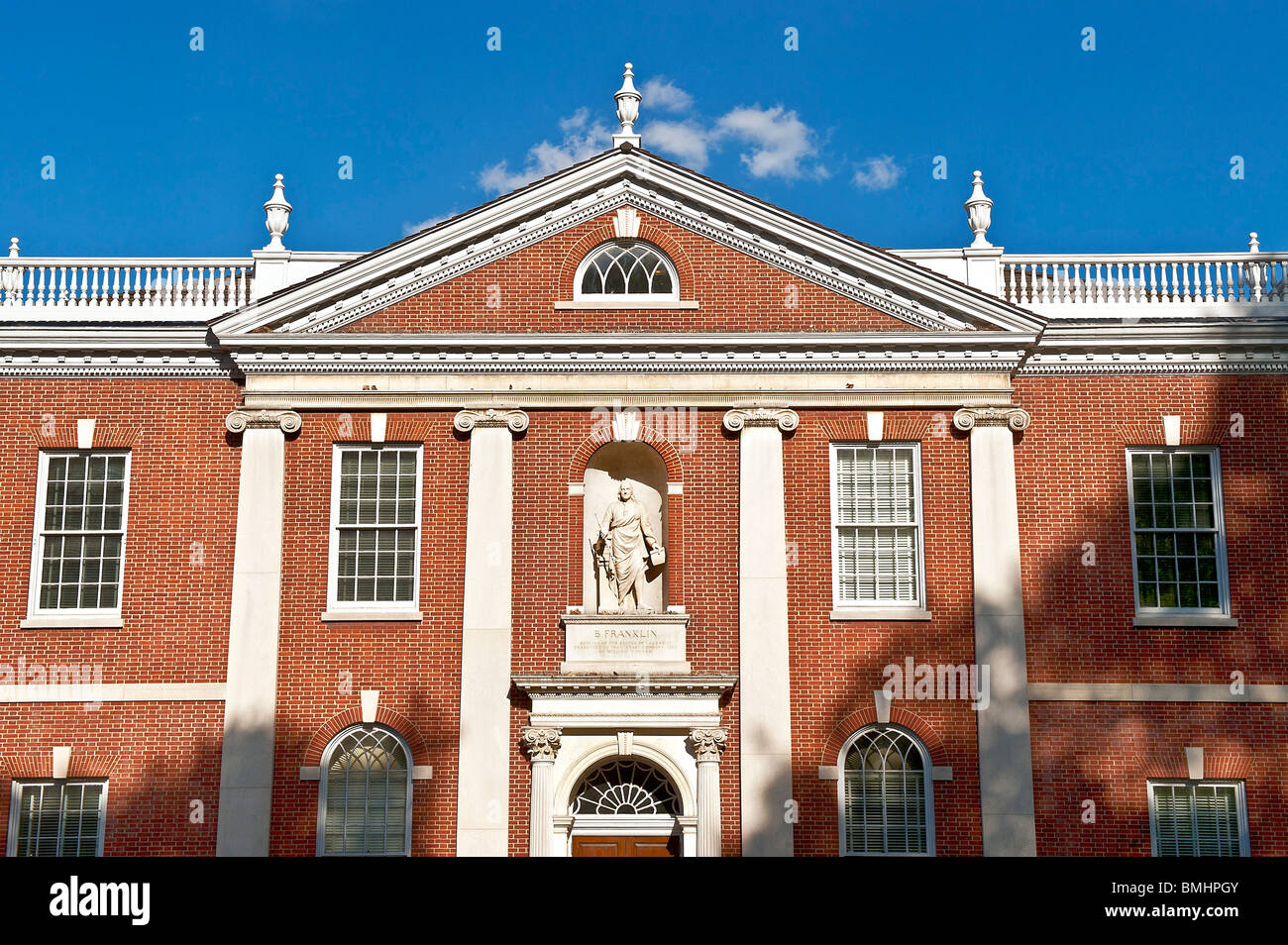 Historic Library Hall, Philadelphia, PA, founded by Ben Franklin Stock ...