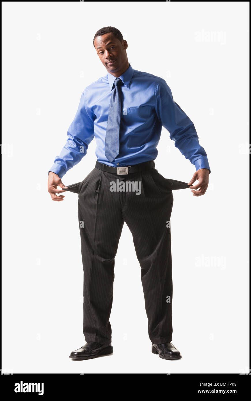 Black Man Empty Pockets