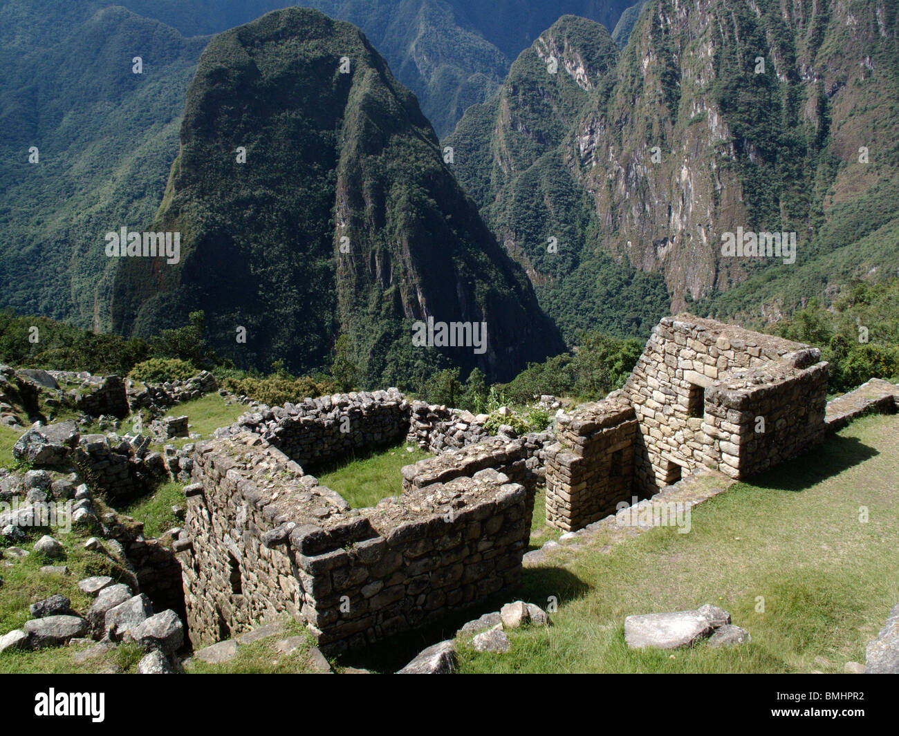 Ancient Inca ruins at Machu Picchu near Cusco in Peru Stock Photo - Alamy