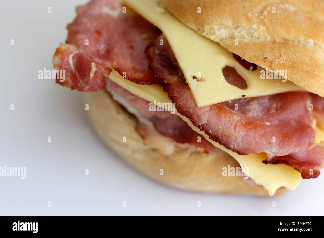 Bacon and Cheese Roll Stock Photo - Alamy