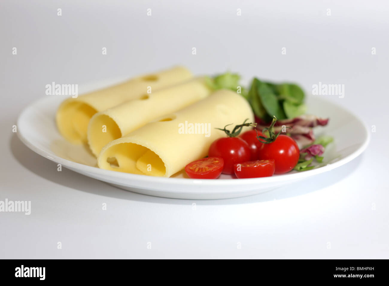 Leerdammer Cheese Slices Stock Photo - Alamy