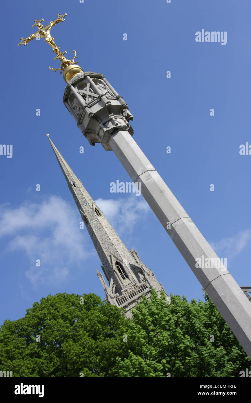 Cross on a spire hi-res stock photography and images - Alamy