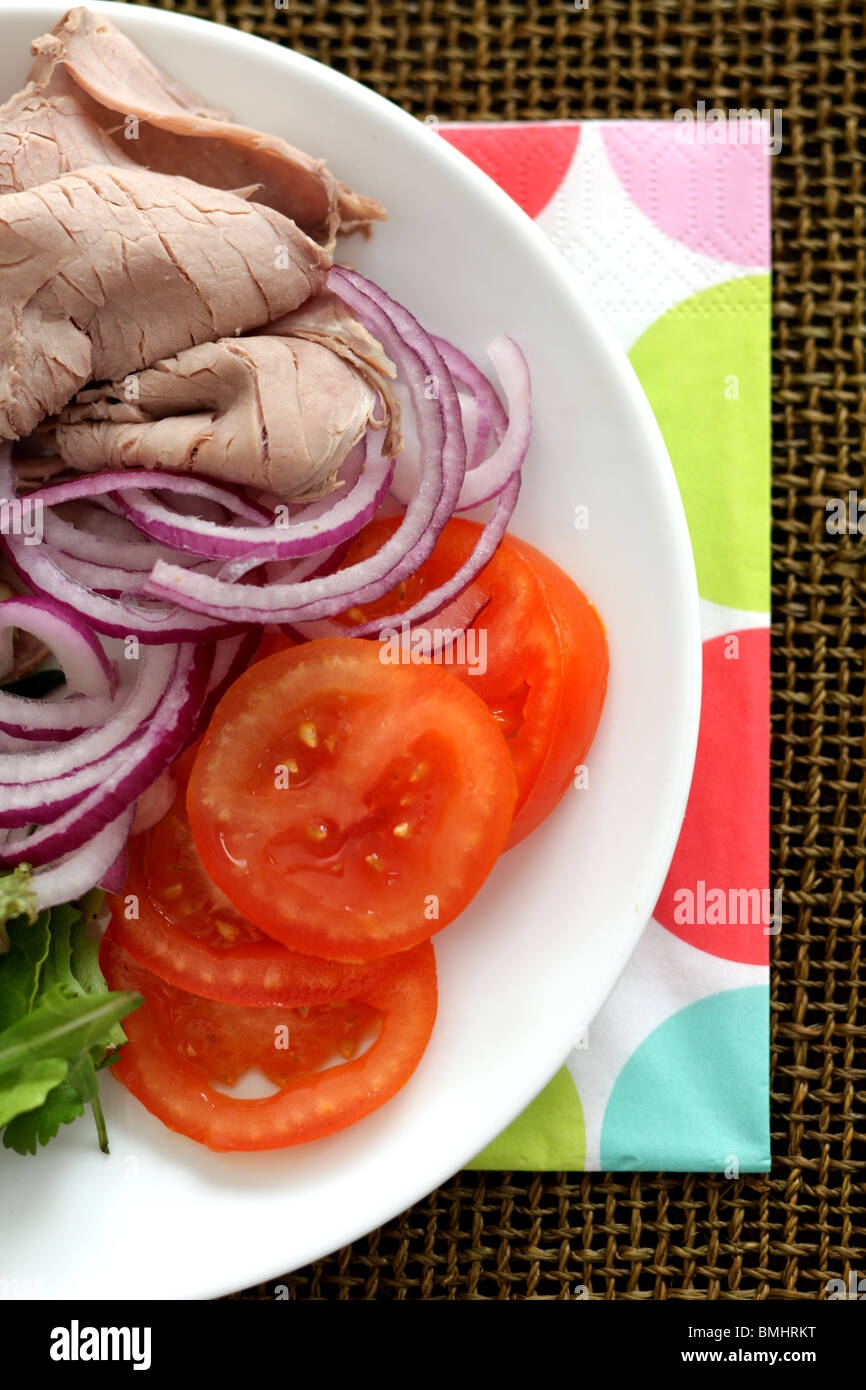 Cold Beef Salad Stock Photo - Alamy