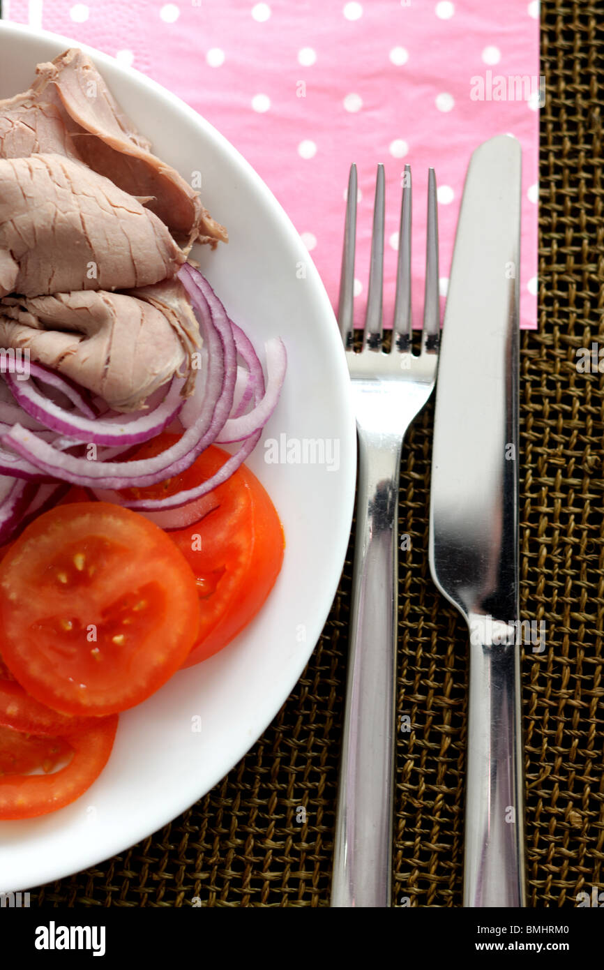 Cold Beef Salad Stock Photo - Alamy