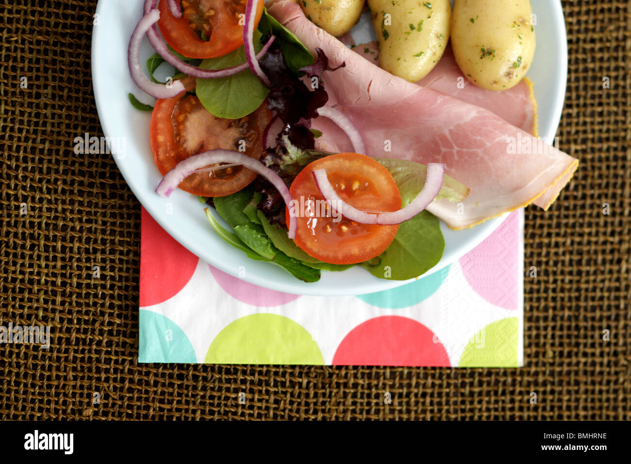 Boiled Potatoes And Ham