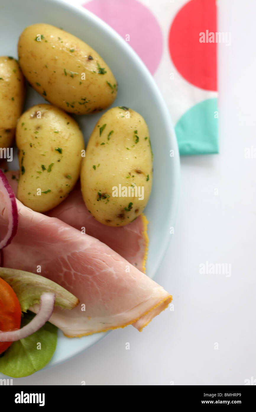 Boiled Potatoes And Ham