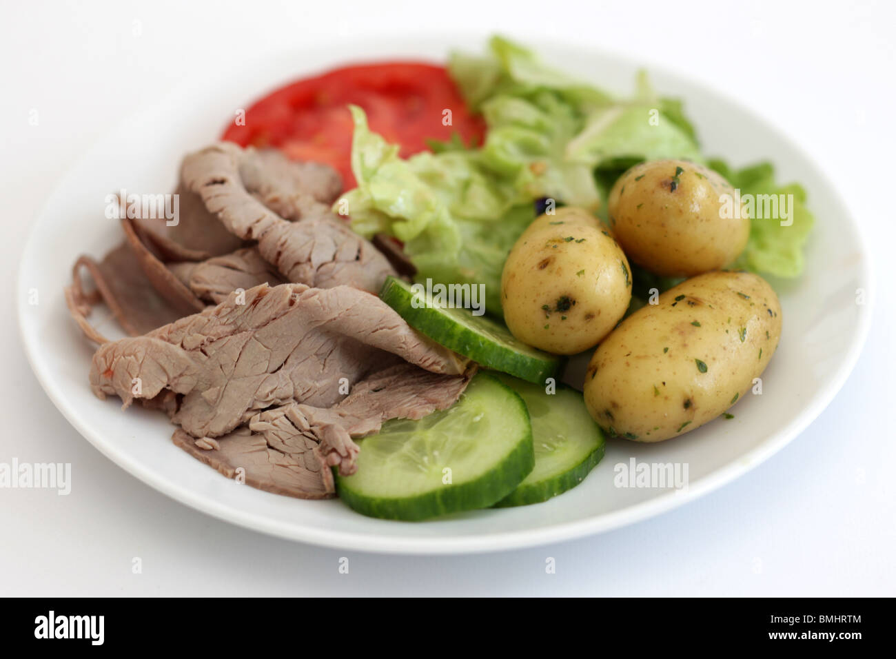 Cold beef salad Cut Out Stock Images & Pictures - Alamy