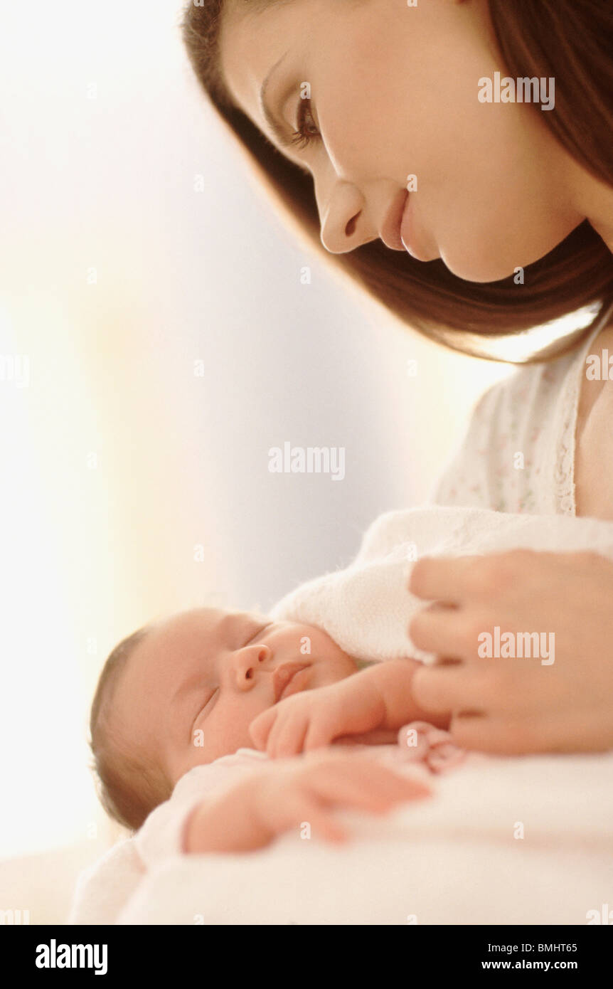 Mother holding her newborn baby Stock Photo - Alamy Mother holding her newborn baby Stock Photo - Alamy