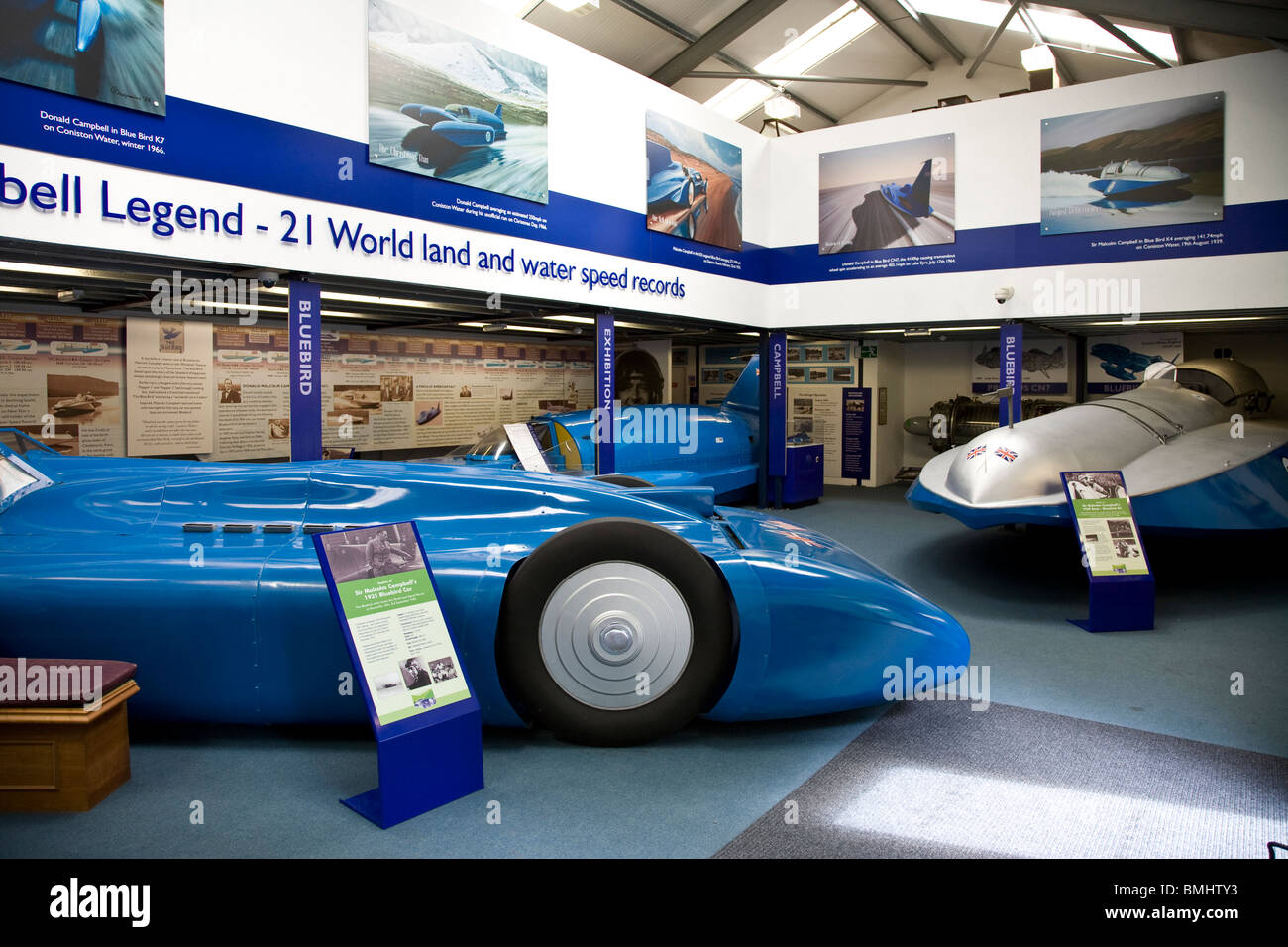Bluebird exhibition at Lakeland Motor Museum, Cumbria Stock Photo - Alamy