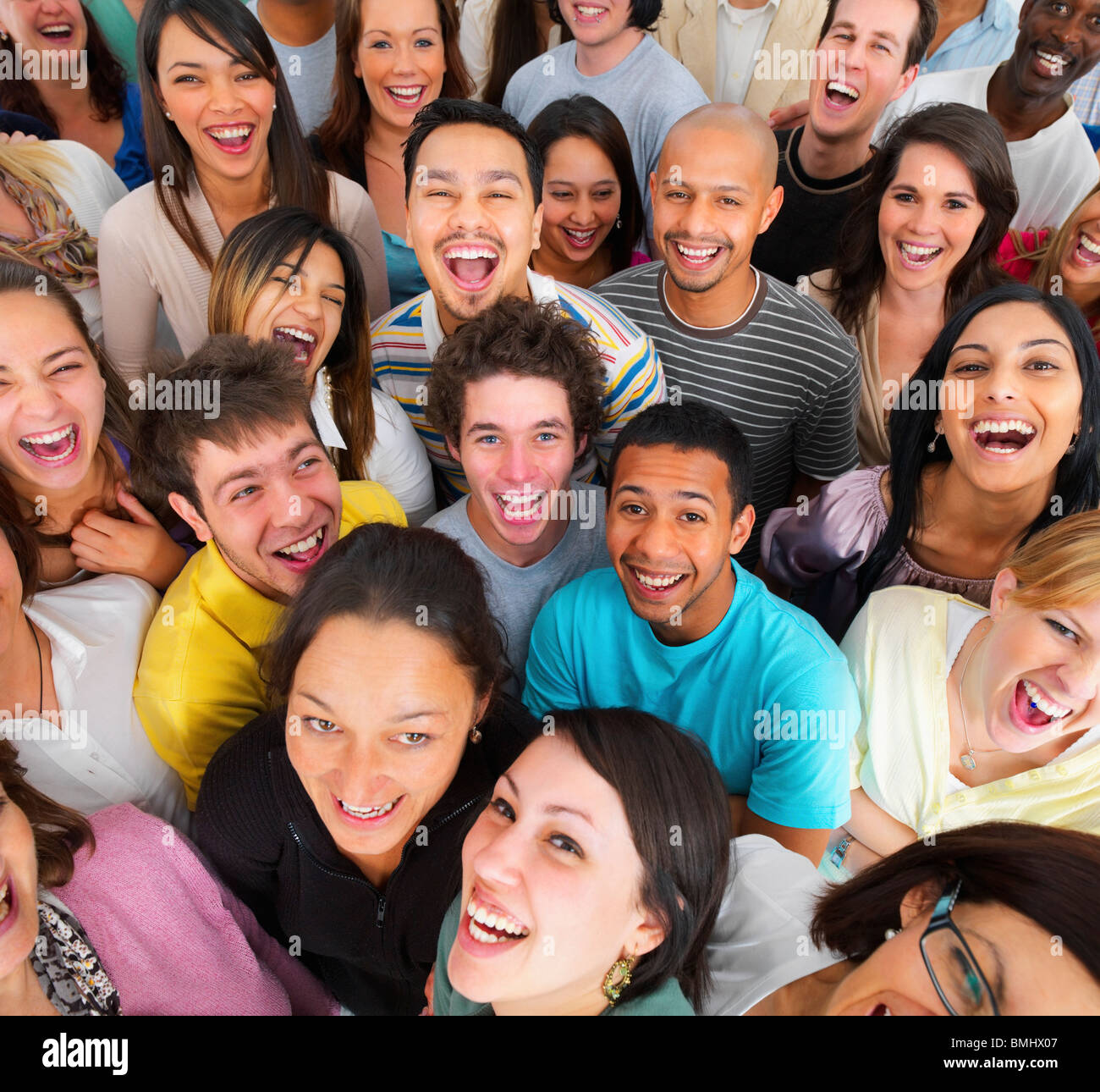 Head and shoulders above crowd hi-res stock photography and images - Alamy