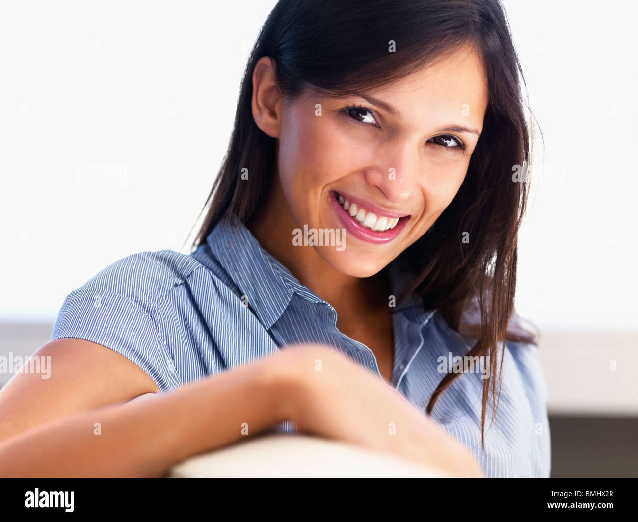 Portrait of a smiling woman Stock Photo - Alamy