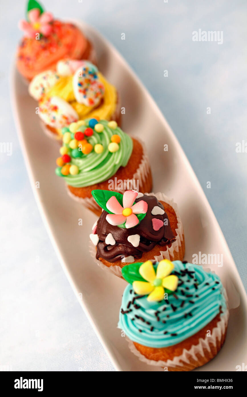 Assorted cupcakes Recipe available Stock Photo - Alamy