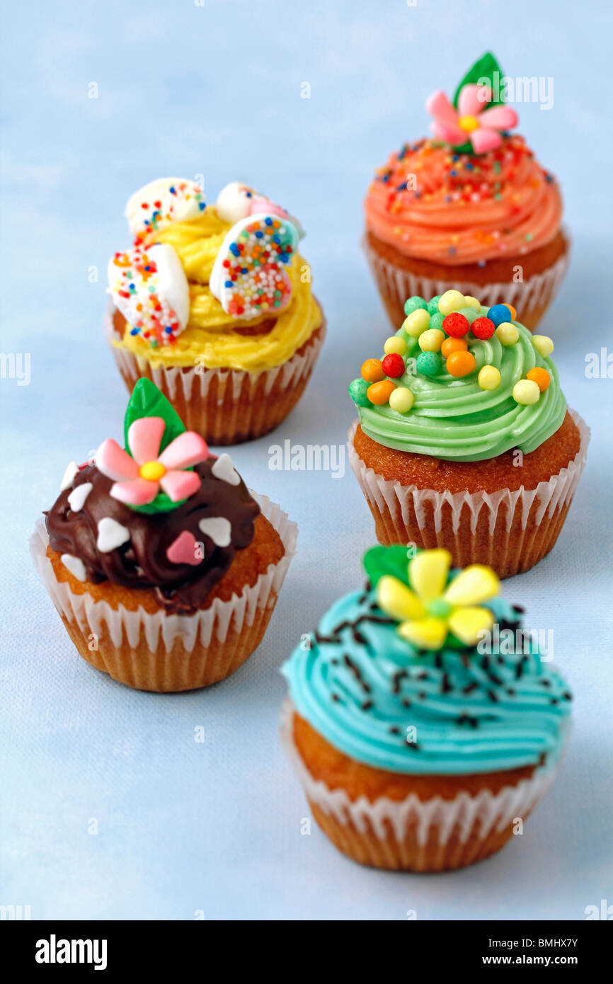 Assorted cupcakes Recipe available Stock Photo - Alamy