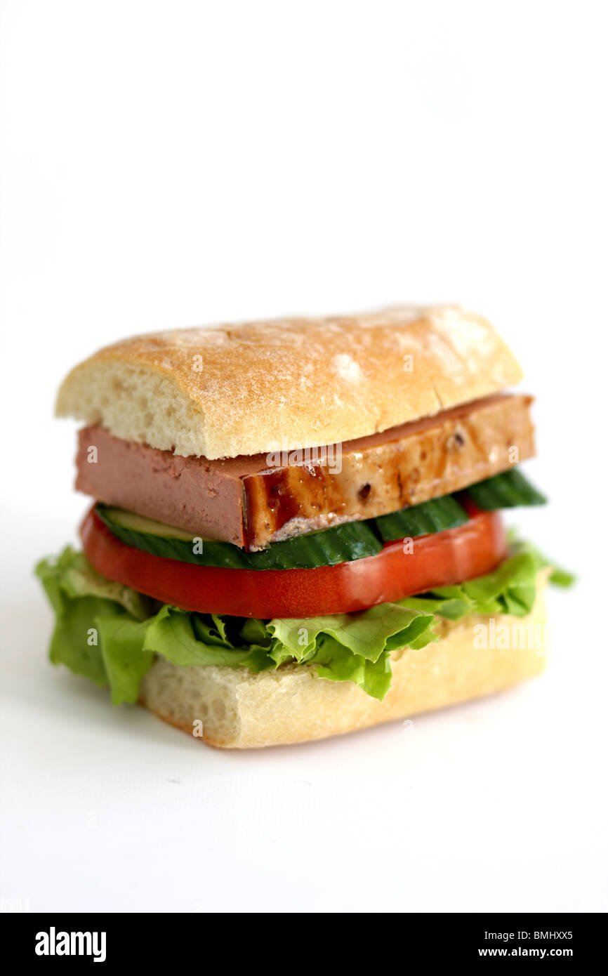 Pate and Salad Roll Stock Photo - Alamy