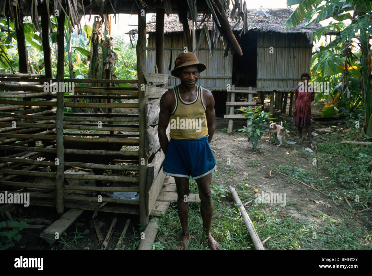 Resettlement camp, West Papua. Indonesia Stock Photo - Alamy