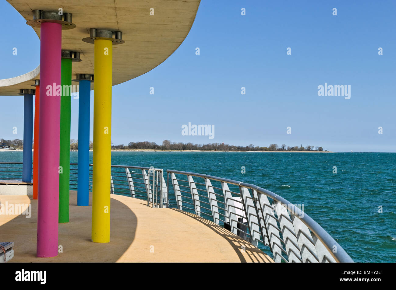 Shipping pier of the Baltic coastel resort Kellenhusen Germany Stock ...
