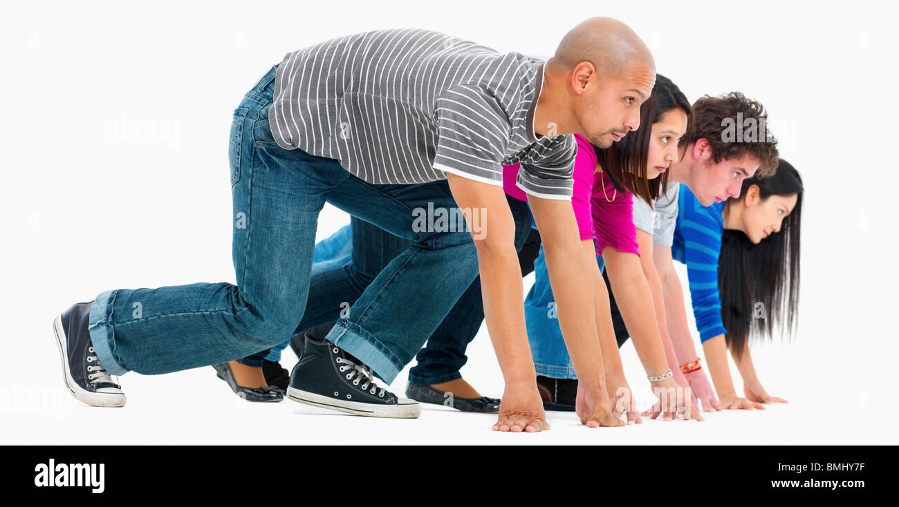 Athletes ready to race Stock Photo - Alamy Athletes ready to race Stock Photo - Alamy