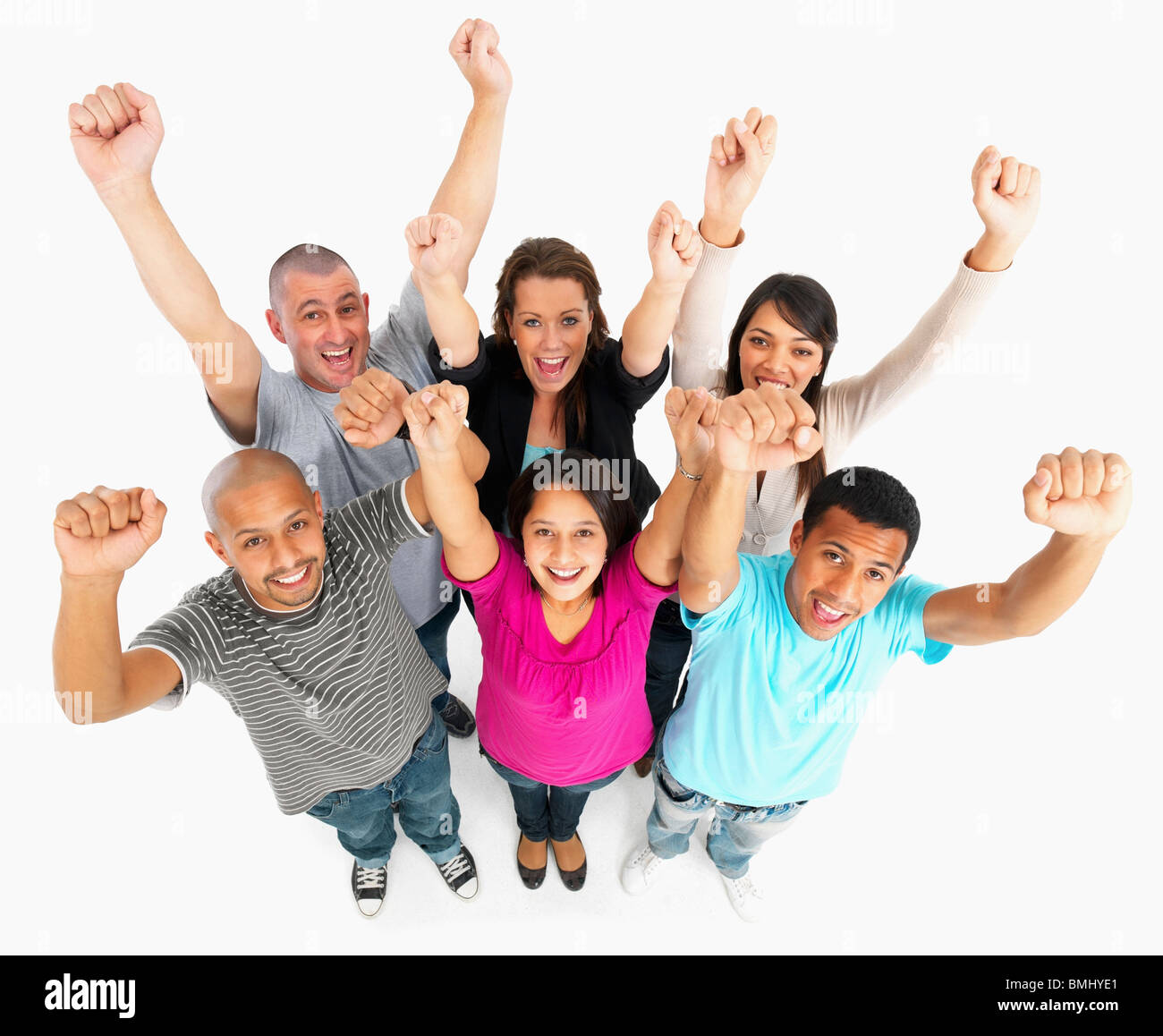 Medium shot mixed race Cut Out Stock Images & Pictures - Alamy