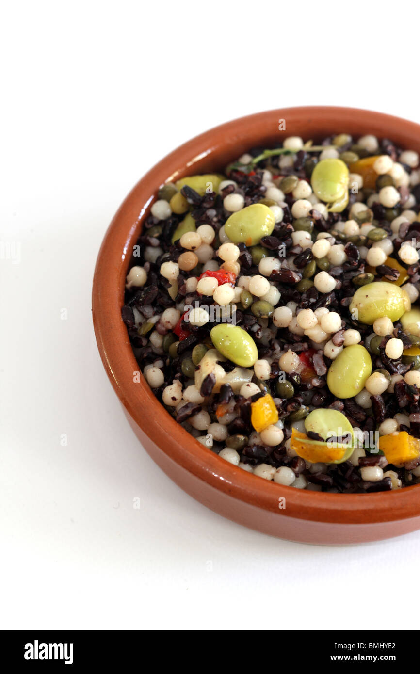 Israeli Couscous and Nanjing Black Rice Stock Photo - Alamy