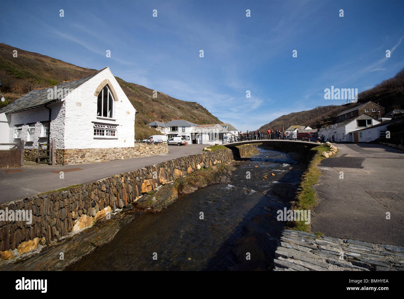 Boscastle Cornwall UK National Trust Stock Photo - Alamy