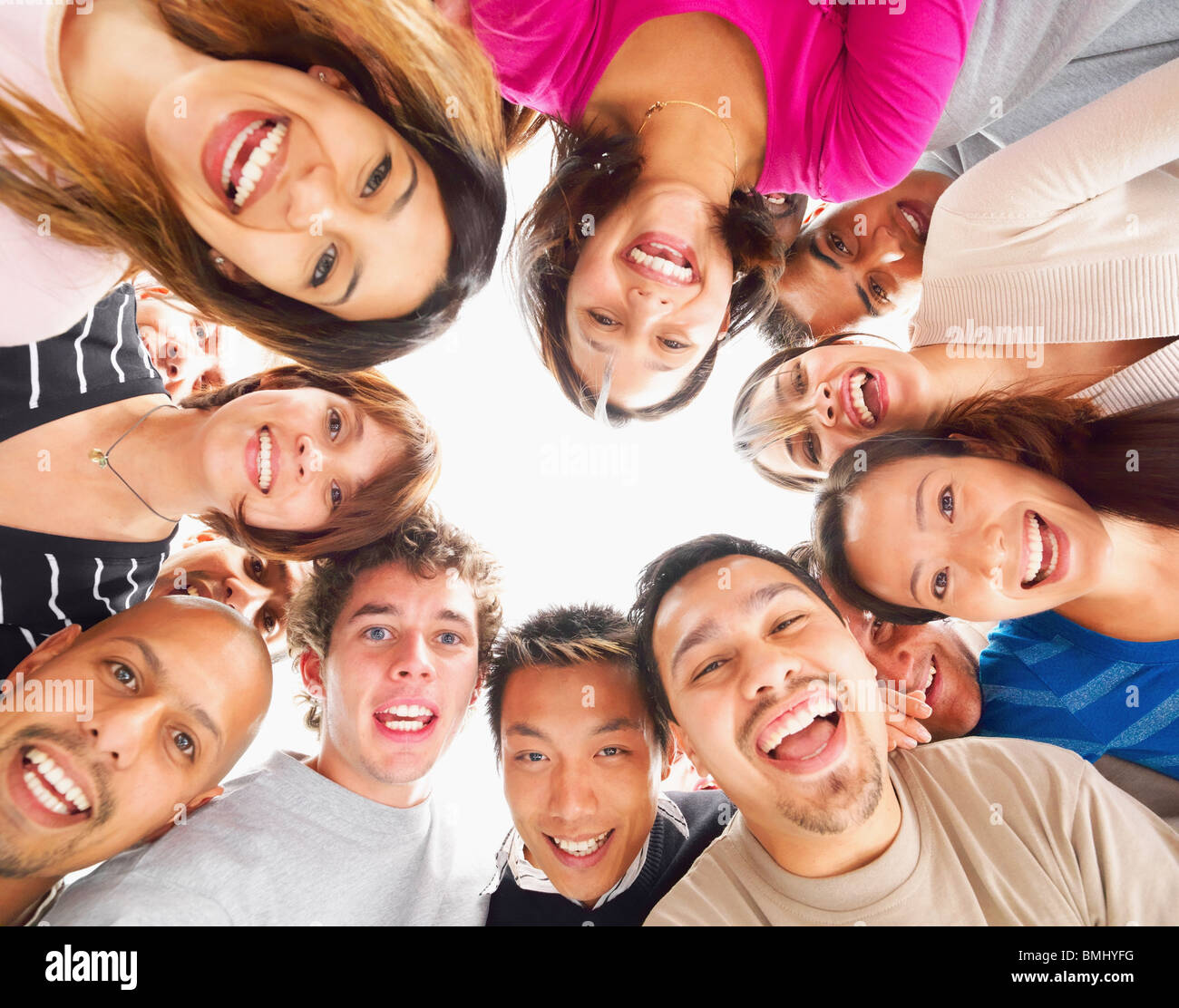 Kid faces in a circle hi-res stock photography and images - Alamy