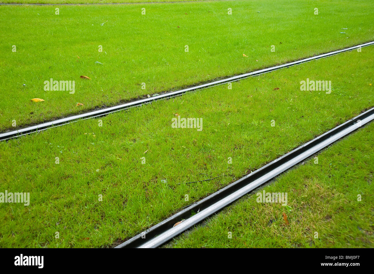 Strasbourg, Tramway, Rasengleis - Strasbourg, Tramway, Lawn Track Stock ...