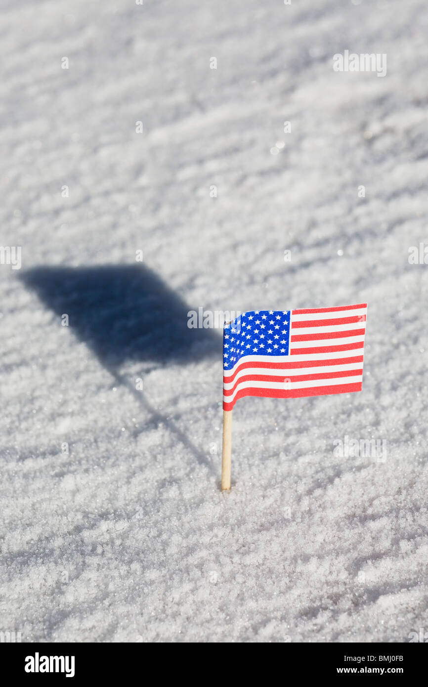 Silhouette of american flags hi-res stock photography and images - Alamy