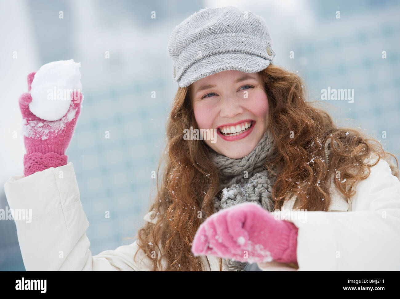 Throwing A Snowball High Resolution Stock Photography and Images - Alamy