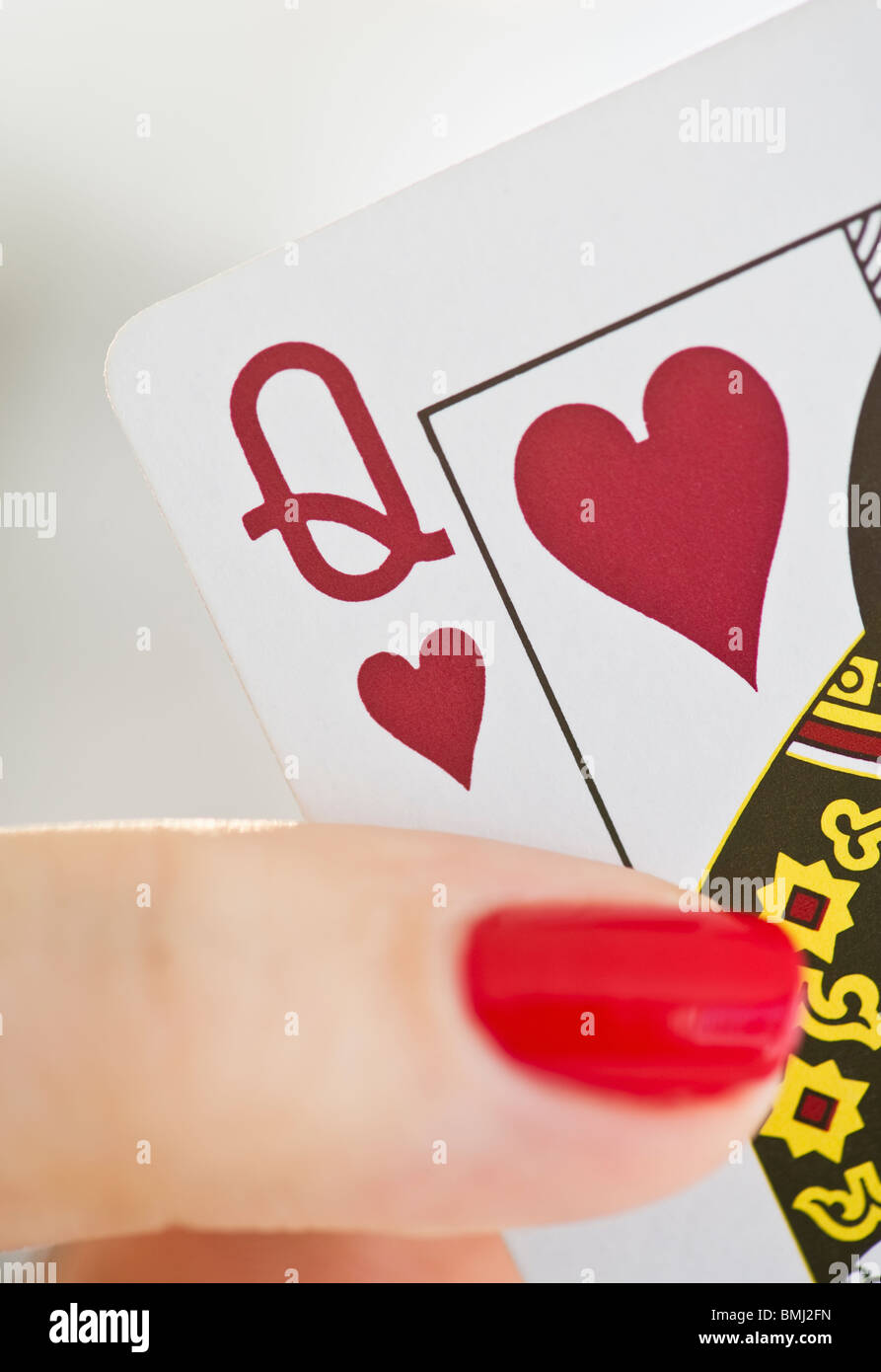 Queen of hearts card hi-res stock photography and images - Alamy