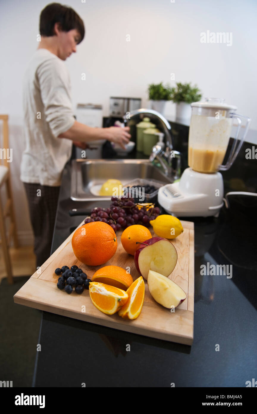 Blender smoothie ethnic hi-res stock photography and images - Alamy