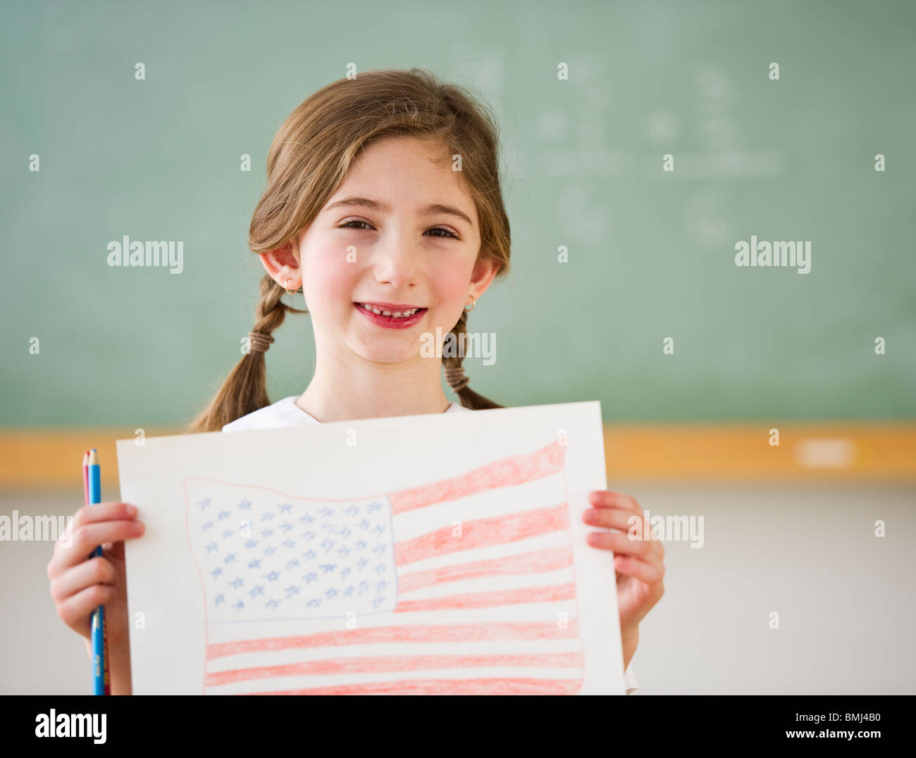Child holding drawing of American flag Stock Photo - Alamy Child holding drawing of American flag Stock Photo - Alamy