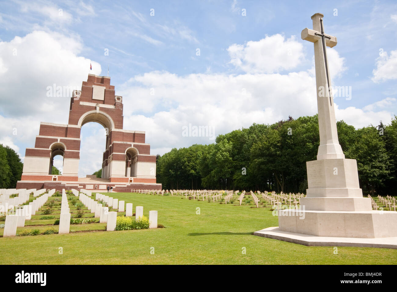 Franco British Memorial at Thiepval to the 'Missing of the Somme' who ...