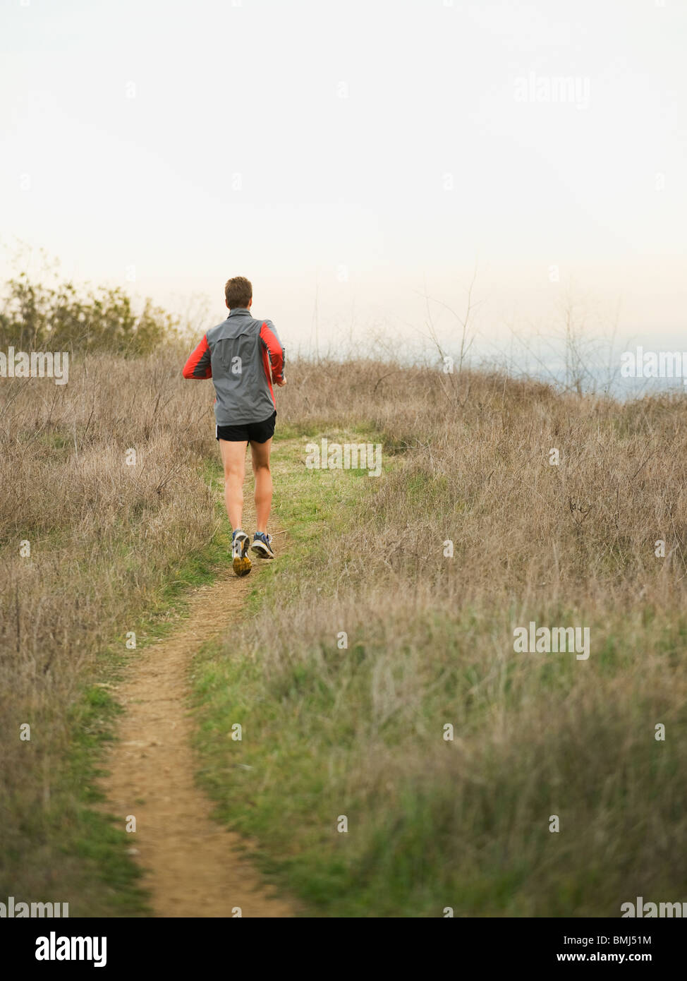 Person running on trail Stock Photo - Alamy