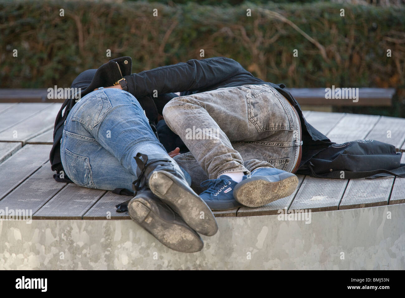 couple lying together Stock Photo - Alamy