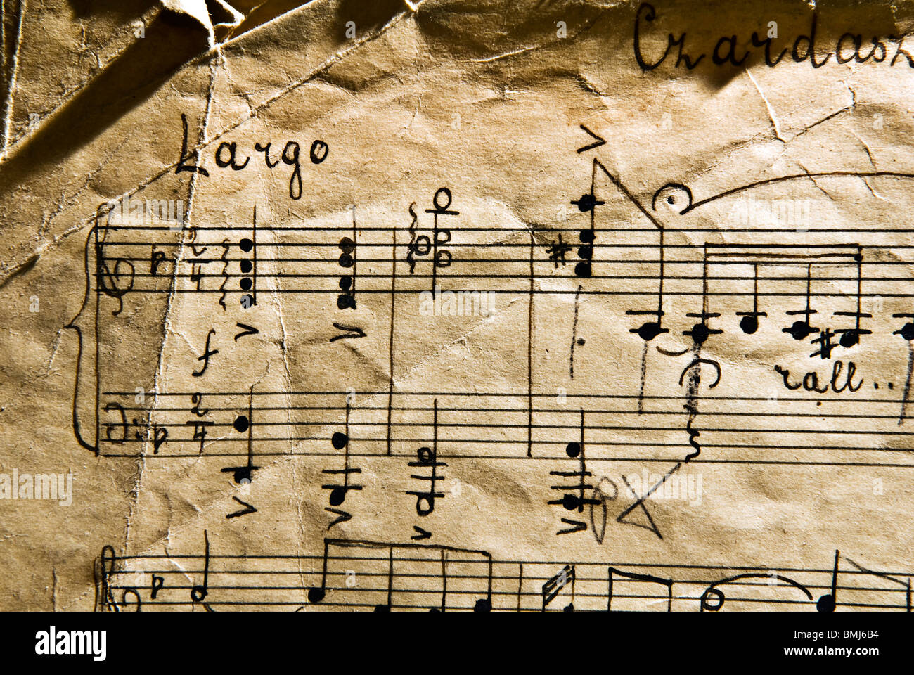 Old music sheet music notes hi-res stock photography and images - Alamy