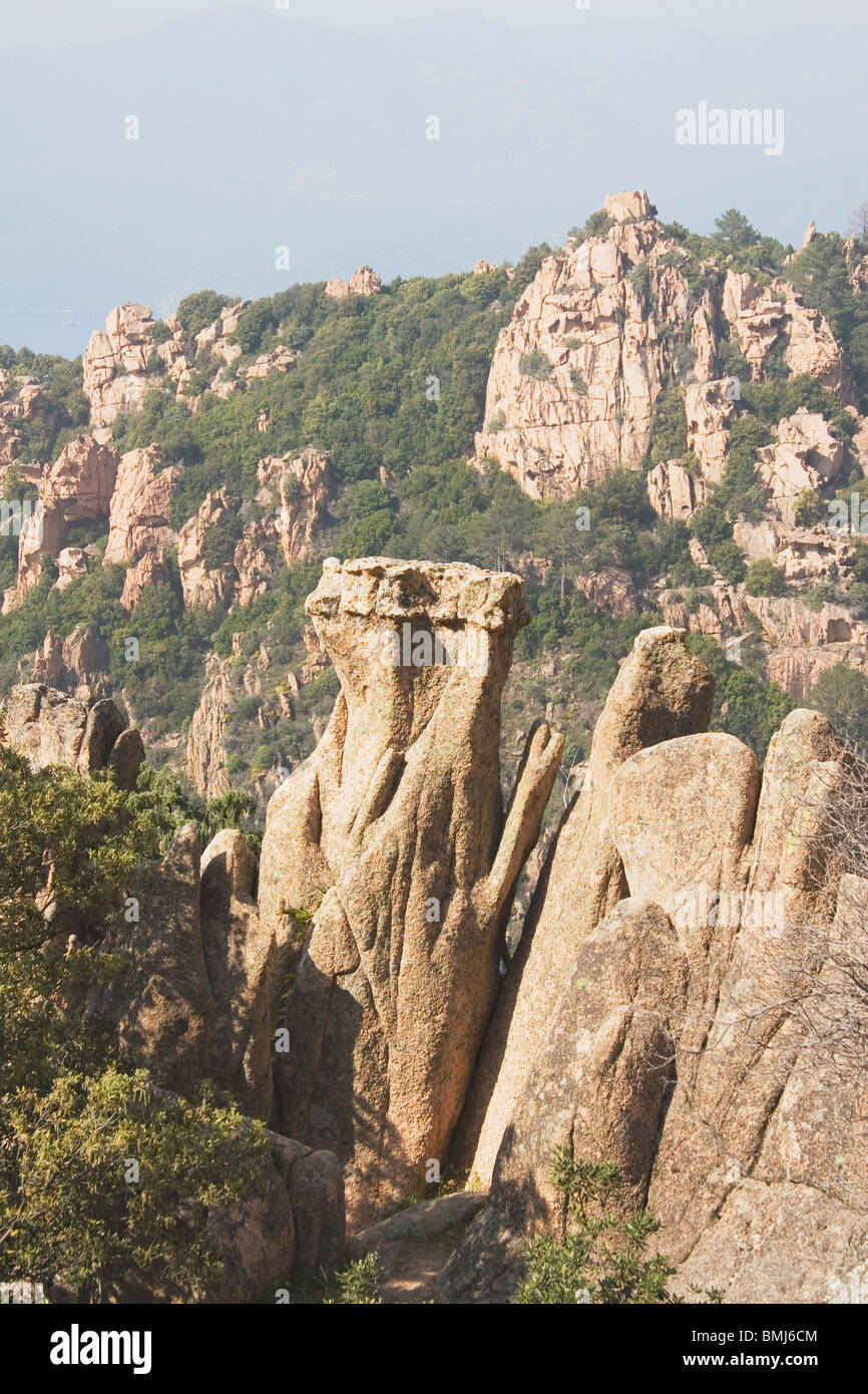 Corsica, France; Calanques Rock Formations Stock Photo - Alamy