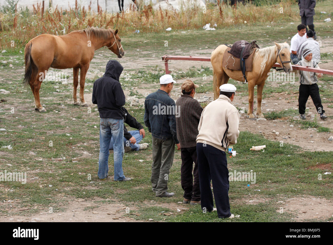 Animal market in Karakol, Kyrgyzstan Stock Photo - Alamy