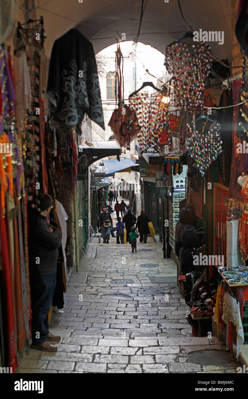 Jerusalem muslim quarter market hi-res stock photography and images - Alamy