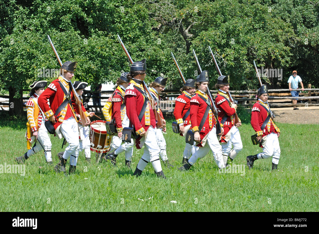 British Redcoats - costumed American Revolutionary War (1770's) era re ...