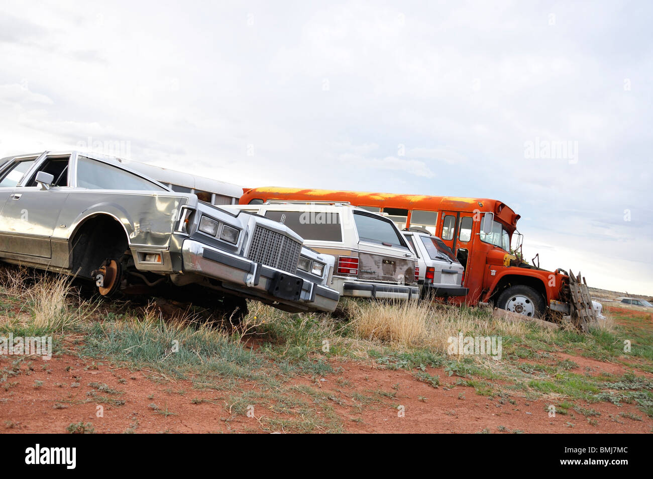 Old car dump Stock Photo - Alamy