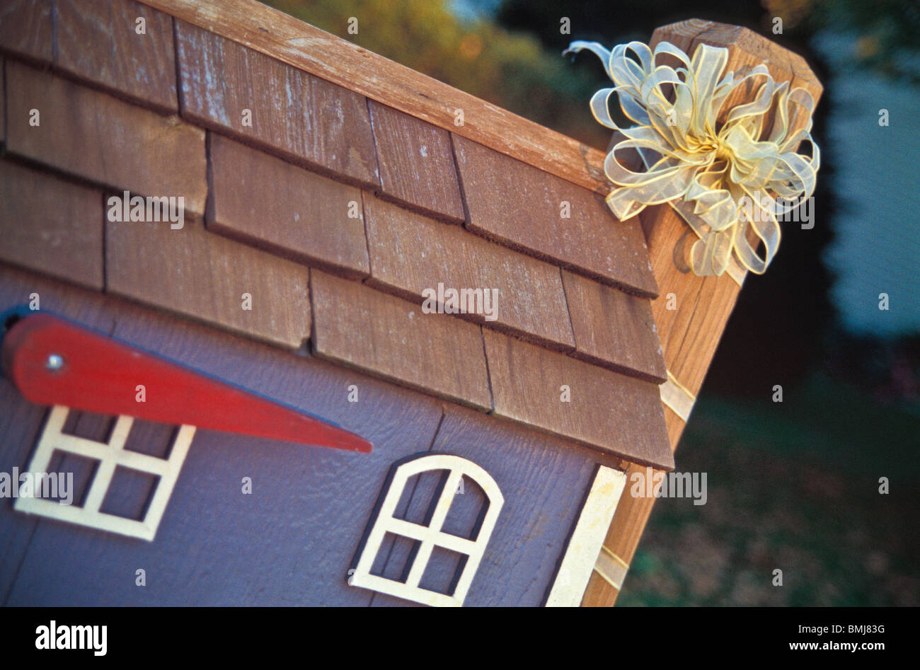 Wooden mail box Stock Photo - Alamy