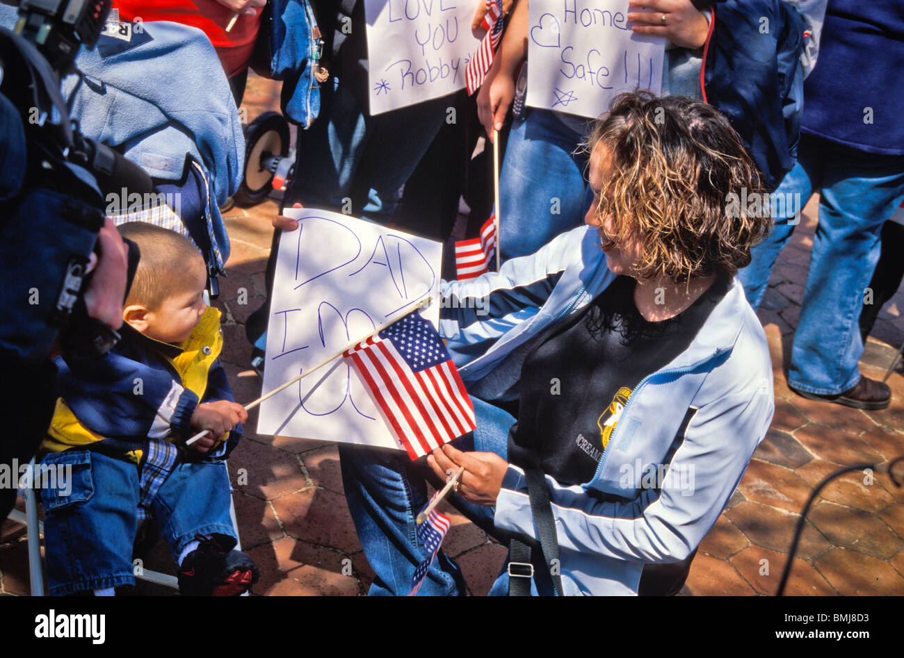 Small town patriotic parade celebrations Americana American flag pride ...