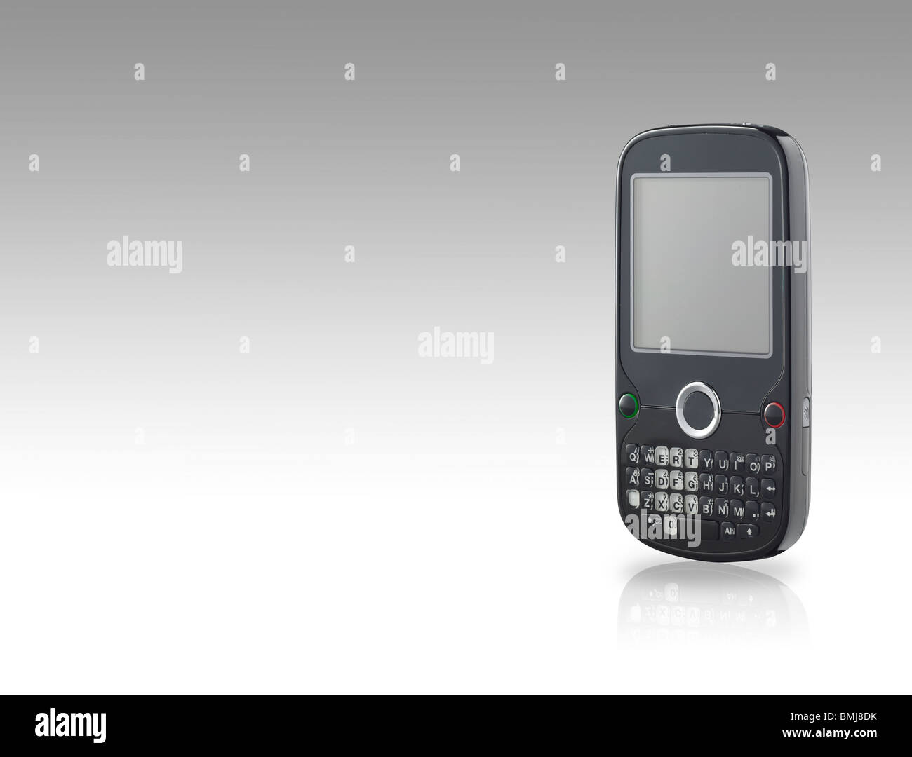 Smart phone in text friendly page layout Stock Photo - Alamy