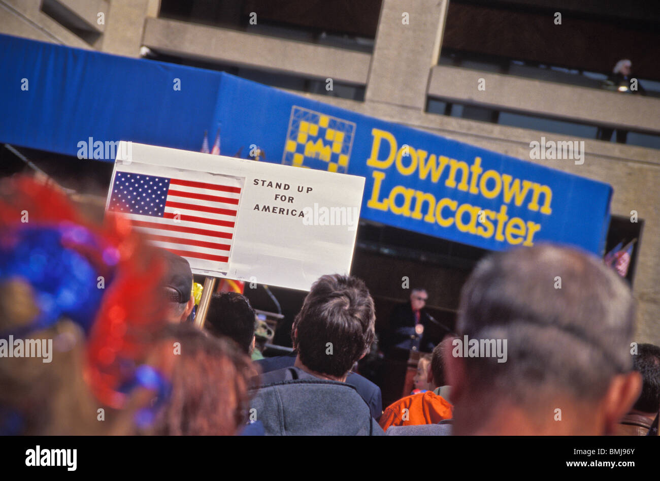 Small town patriotic parade celebrations Americana American flag pride ...