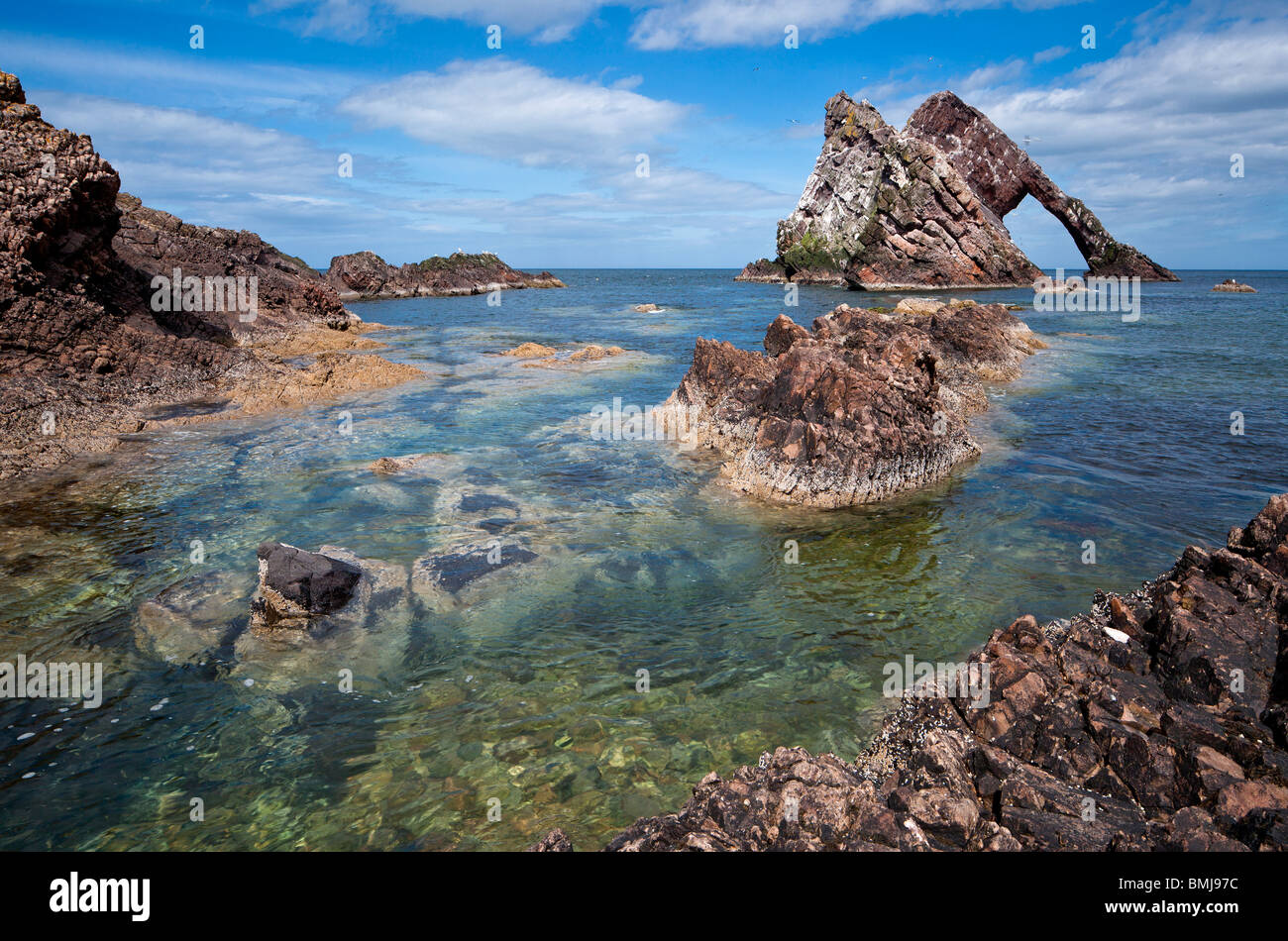 Photograph of a coastal rock formation Stock Photo - Alamy