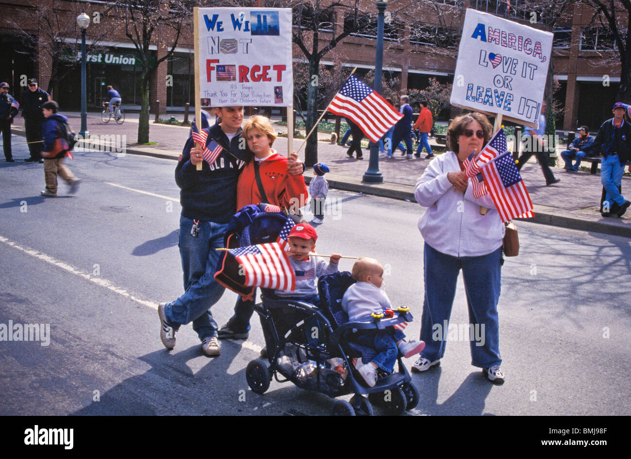 Small town patriotic parade celebrations Americana American flag pride ...