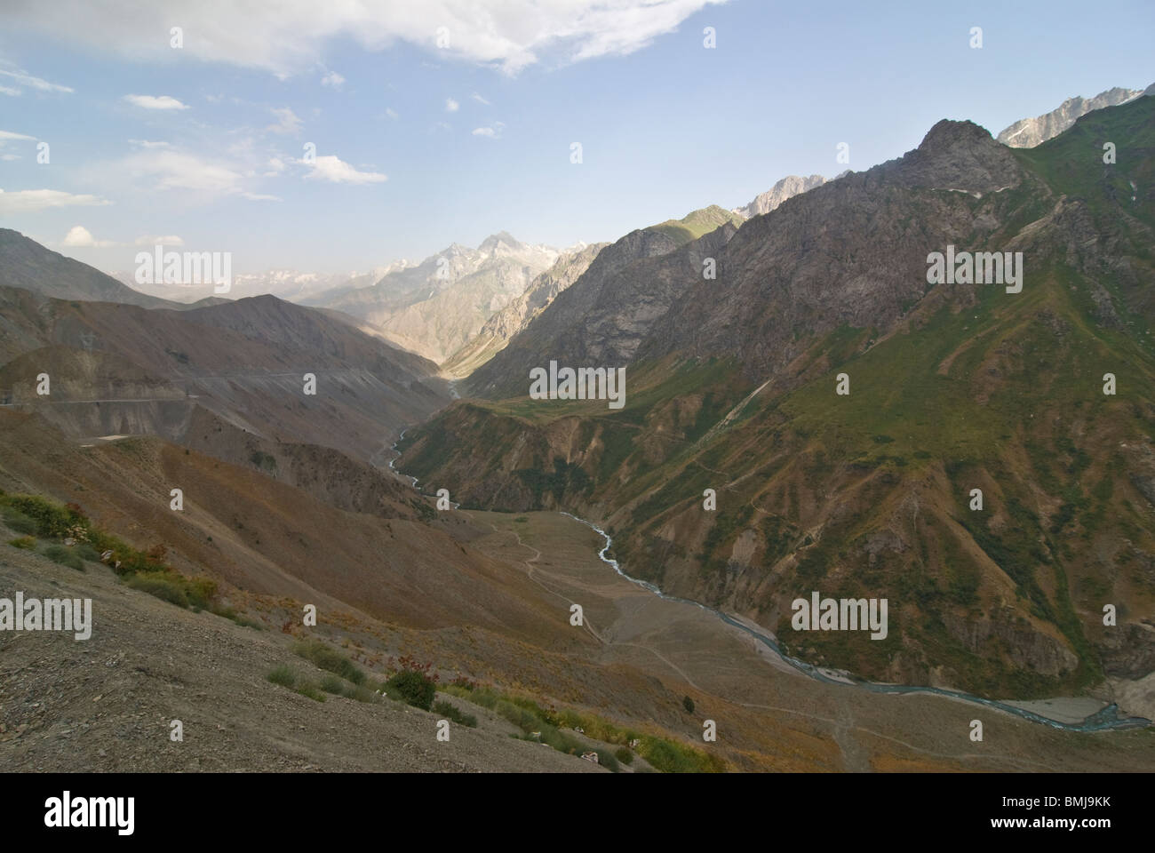 Fan Mountains with river, Iskanderkul,Tajikistan Stock Photo - Alamy